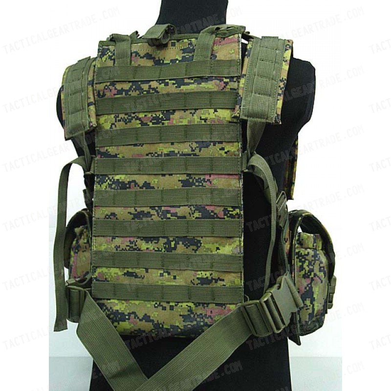 Airsoft Molle Canteen Hydration Combat RRV Vest CADPAT Camo for $36.99