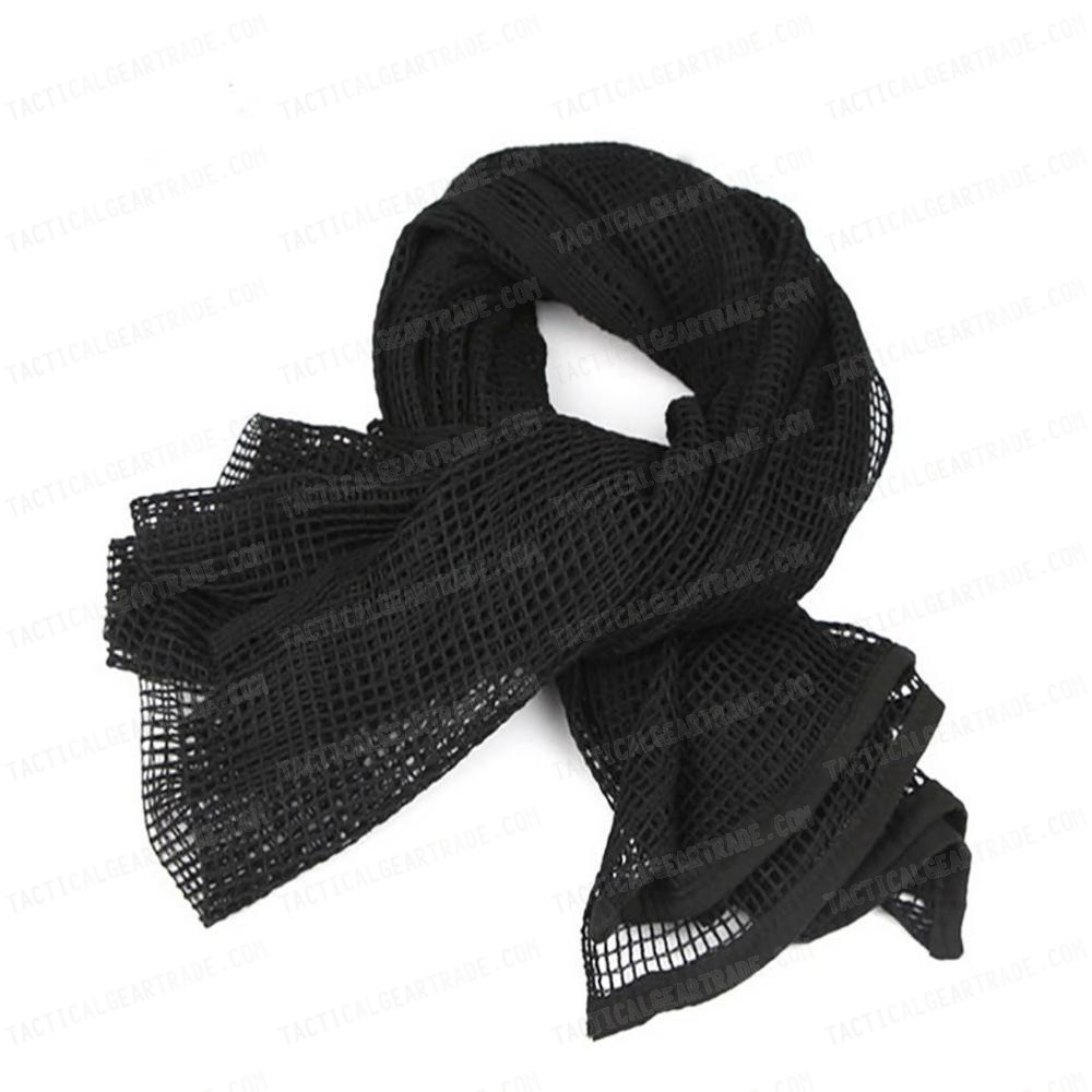 Face Veil Mesh Netting Scarf Mask Black for $8.99
