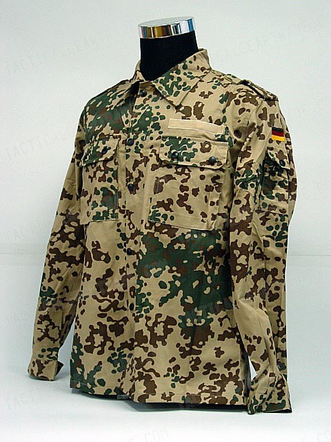 German Army Desert Camo BDU Uniform Set Shirt Pants for $30.99