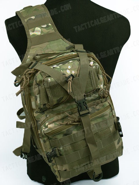 Tactical Utility Gear Sling Bag Backpack Multi Camo L for $20.99