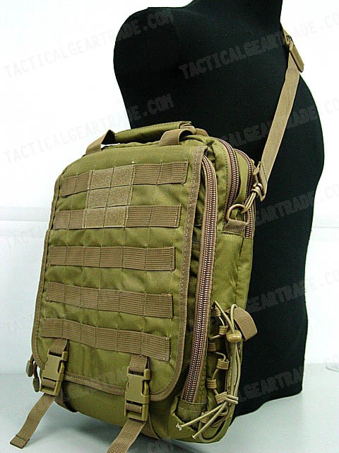 Molle Utility Shoulder Bag Notebook Case Coyote Brown for $24.14