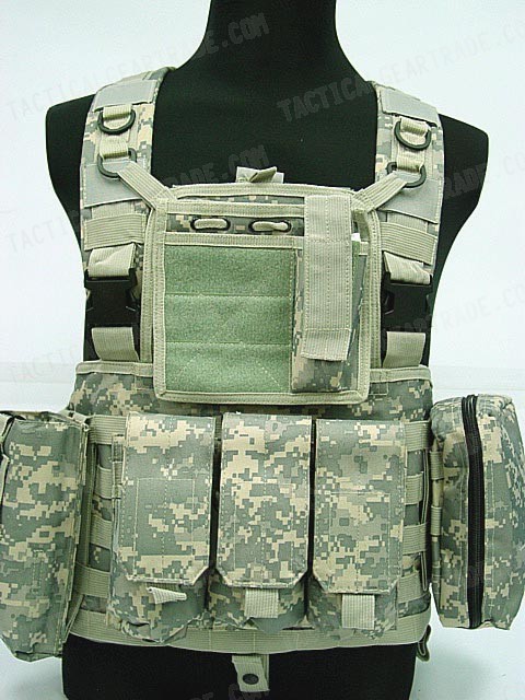 FSBE LBV Load Bearing Molle Assault Vest Digital ACU Camo for $26.24