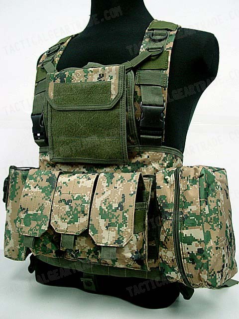 FSBE LBV Load Bearing Molle Assault Vest Digital Camo Woodland for $26.24