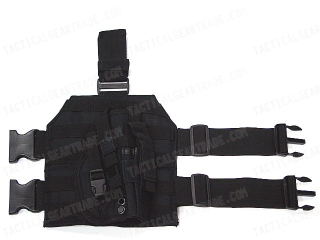 Molle Drop Leg Platform Panel w/Pistol Holster Black for $14.69