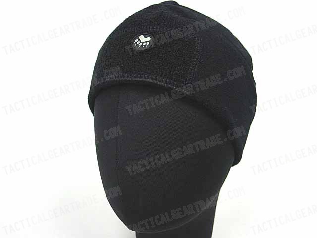 Fleece Velcro Attachment Watch Cap Hat Black for $12.59
