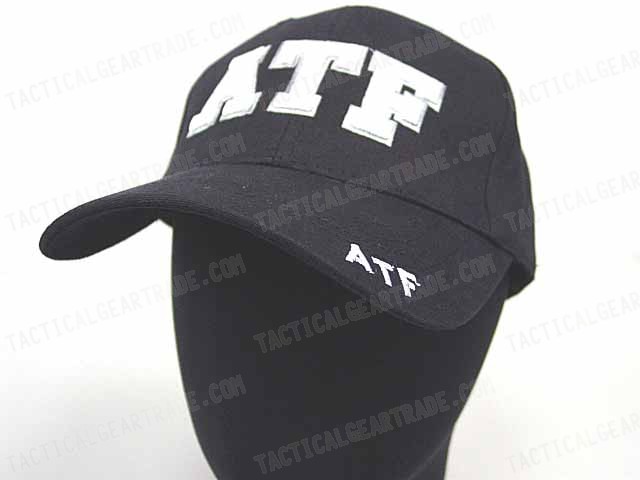 ATF Bureau of Alcohol Tobacco Firearms Baseball Cap Hat Black for $5.24