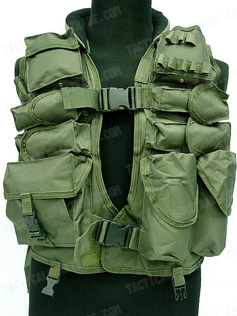 Tactical Airsoft SAS Paintball Hunting Assault Vest OD for $16.79