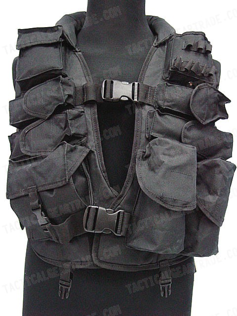 Tactical Airsoft SAS Paintball Hunting Assault Vest BK for $16.79