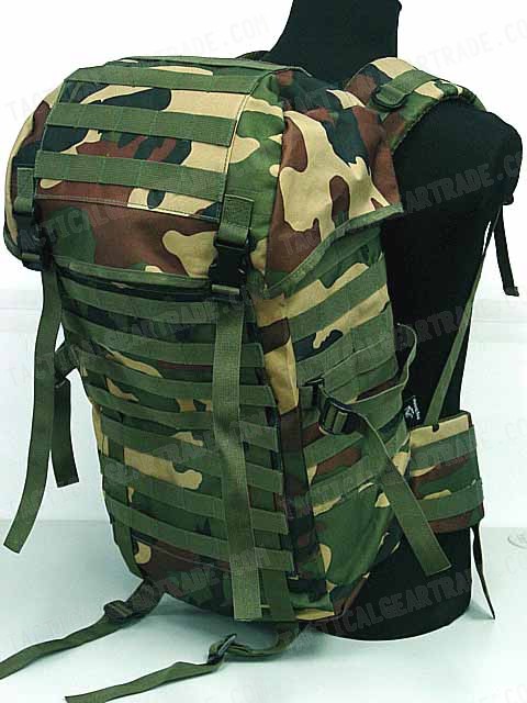 Molle Style Patrol Pack Assault Backpack Camo Woodland for $26.24