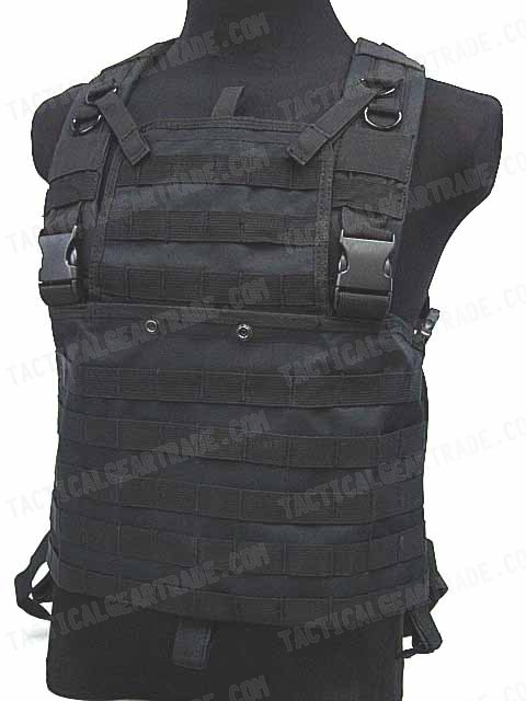 Molle Chest Rig Platform Carrier Vest Black for $15.74