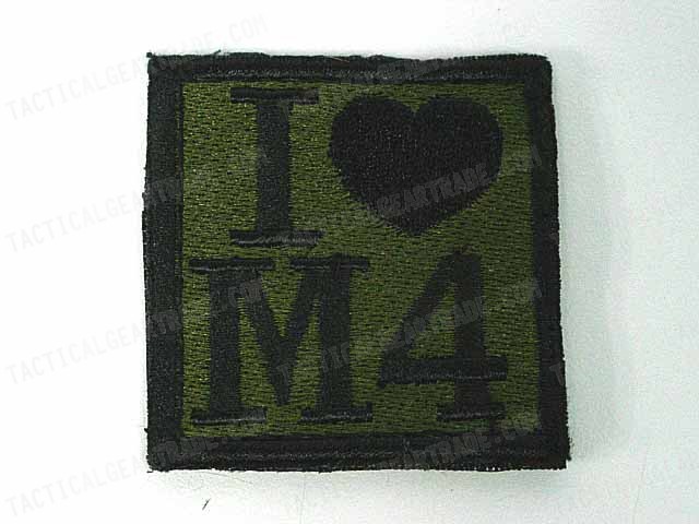 I Love M4 AEG Military Velcro Patch OD for $3.14