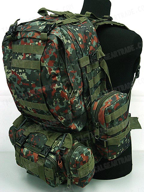 CamelPack Tactical Molle Assault Backpack German Woodland Camo for $34.64