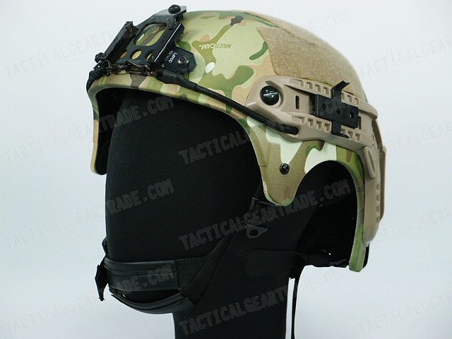 IBH Helmet with NVG Mount & Side Rail Multi Camo for $62.99