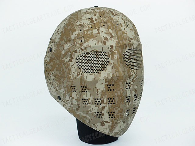 Full Face Hockey Type Airsoft Mesh Goggle Mask Marpat Desert for $39.89