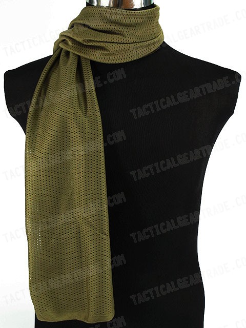 USMC Army Scrim Scarf Face Veil Mask Coyote Brown for $3.14