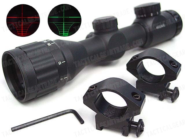 4x32 Red/Green Illuminated Hunting Reticle Rifle Scope for $38.84