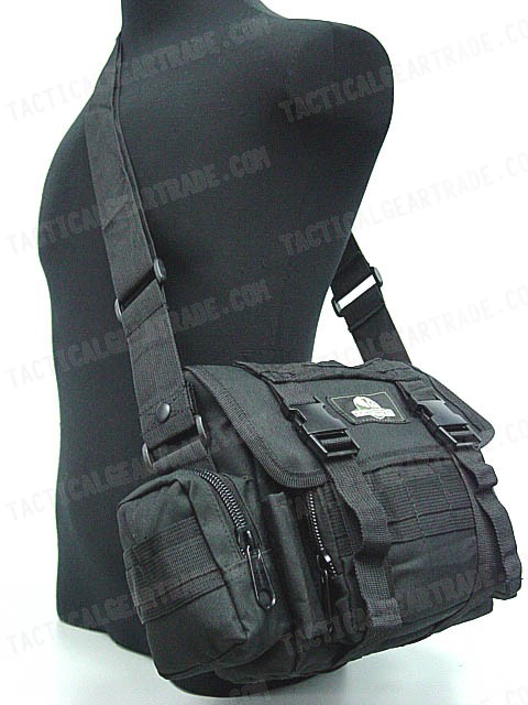 Molle Utility Shoulder Waist Pouch Bag L Black for $12.59