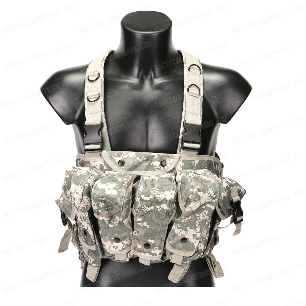 AK Magazine Chest Rig Carry Vest Digital ACU Camo for $17.84
