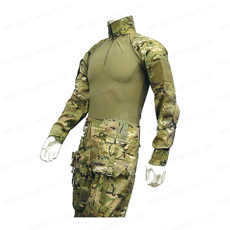 EMERSON Combat Shirt & Pants Multi Camo w/ Elbow & Knee Pads version 1 ...