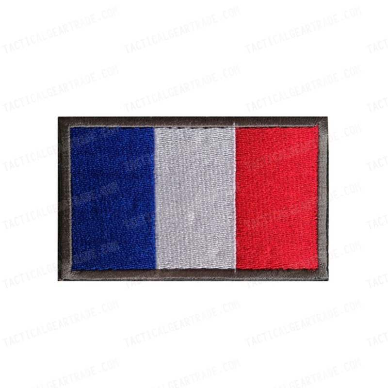 France French Army Nation Country Flag Velcro Patch for $2.09