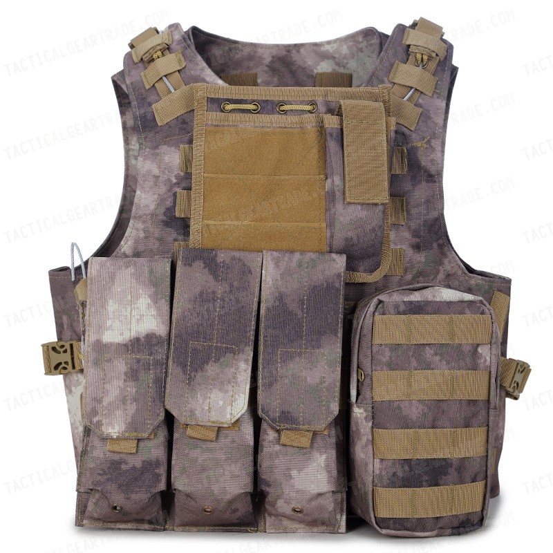 USMC Molle Combat Assault Plate Carrier Vest A-TACS AU Camo for $35.99