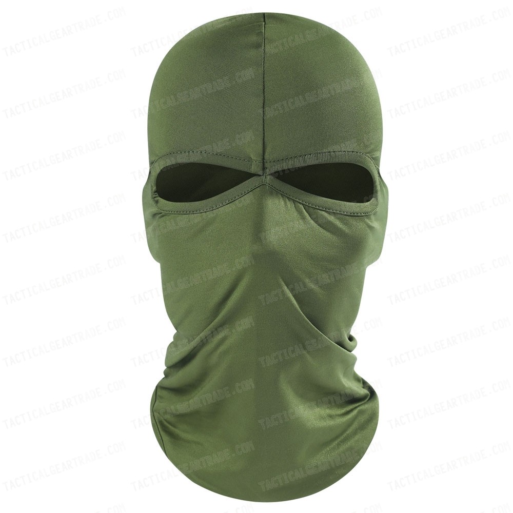 SWAT Balaclava Hood 2 Hole Head Face Mask Protector OD for $2.99