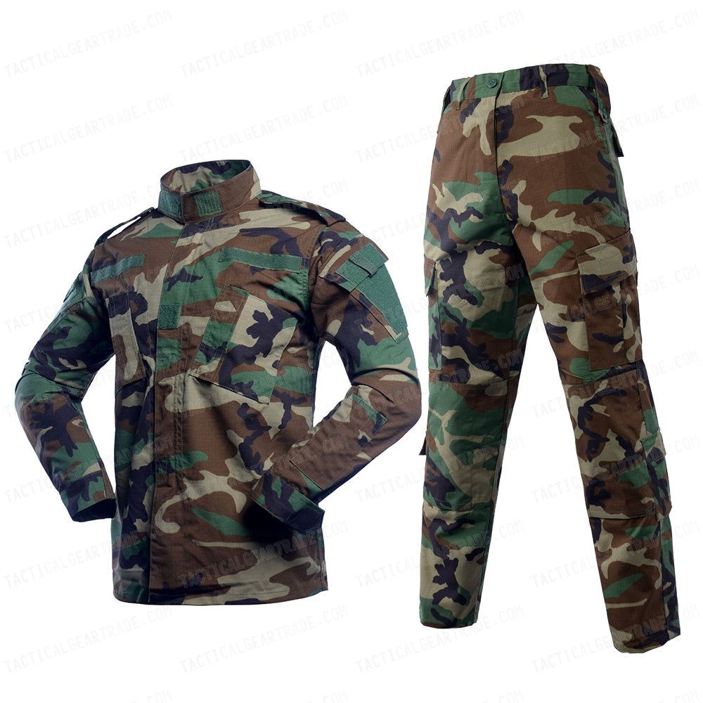 US Army Camo Woodland BDU Uniform Set Shirt Pants for $33.99